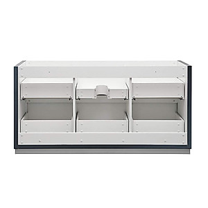 Fresca Valencia 60" Glossy White Free Standing Single Sink Modern Bathroom Cabinet - Cabinet Only (Sink Not Included)