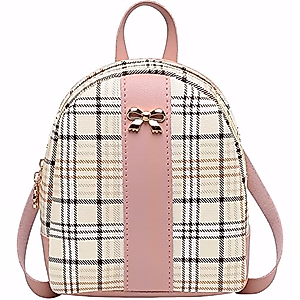 Girls Cute Backpack Mini Bag Gift for Teen Year Old Cell Phone Purse Small Zipper Satchel Women Bowknot Bags (Pink2)