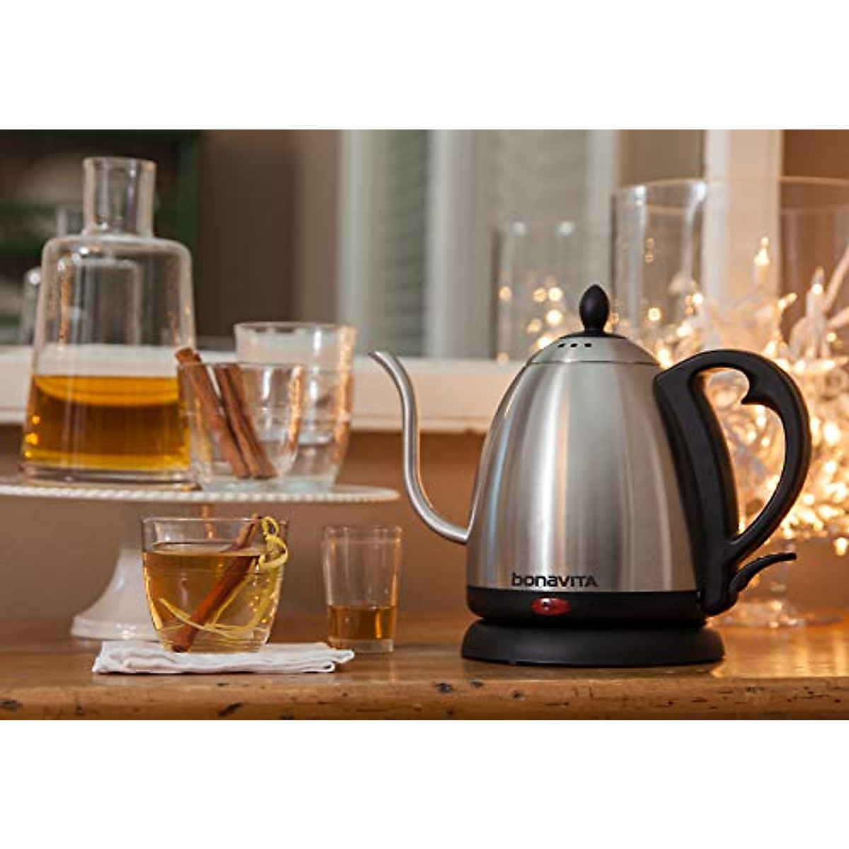 Bonavita 1.0L Electric Kettle Featuring Gooseneck Spout, BV3825B
