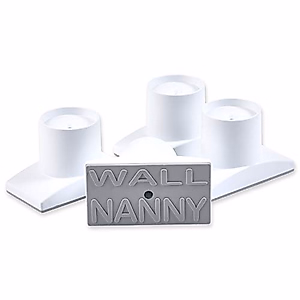 Wall Nanny Extender - 4 Inch Baby Gate Extension Guard (Made in USA) Extends Pressure Mounted Gates - Protects Walls, Stabilizes Gate, for Child, Pet Gate & Dog Gate, Protector Works on Stairs, 4 Pack
