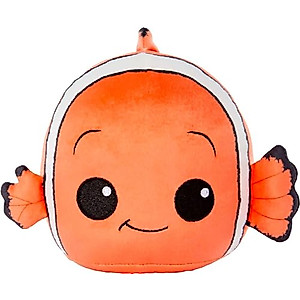 Mattel Disney100 Finding Nemo Cuutopia Plush Toys 4-Pack, Collectible Set of Soft 5-Inch Pillow Dolls Inspired by Fan-Favorites Nemo, Dory, Squirt & Bruce