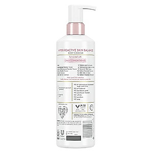 Dove Body Love Body Cleanser Reaction-Prone Skin 3 Count Hyper-Reactive Skin Balance for Ultra-Sensitive Fragrance Free Body Wash with Only 12 Ingredients 17.5 oz