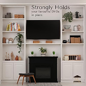 Modern Wedge Marble Bookends – Hand Carved, Polished Stone Bookends w/Non-Slip Rubber Pads – Lightweight & Compact Decorative Bookends (Whirl Green Onyx)