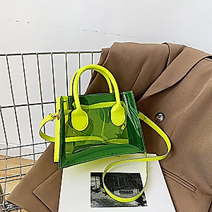 Fashion Transparent Women Shoulder Bag PVC Clear Casual Lady Totes Mini Handbags