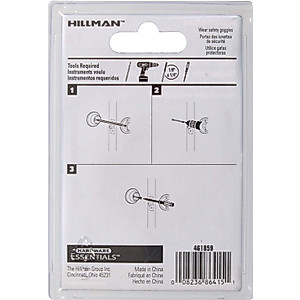 Hardware Essentials 851331 Wall Mount Door Stop Antique Brass 2-3/8"