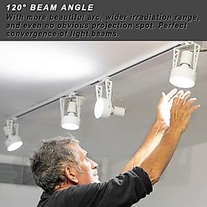 ALIDE MR16 Led Bulbs 5W,50W Halogen Equivalent,Wide Angle 120 Degree,GU5.3 Bi-Pin 5000K Daylight White,12V MR16 LED for Overhead Tracking Flood Recessed Accent Ceiling Landscape Lighting, 6 Pack