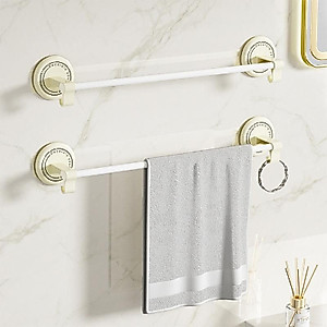 Nordic Towel Rack Bathroom Multi-Functional Wall-Mounted Bath Towel rack北欧毛巾架浴室多功能壁挂浴巾架免打孔无痕毛巾杆卫生间置物架 Kitchen Accessories/1186