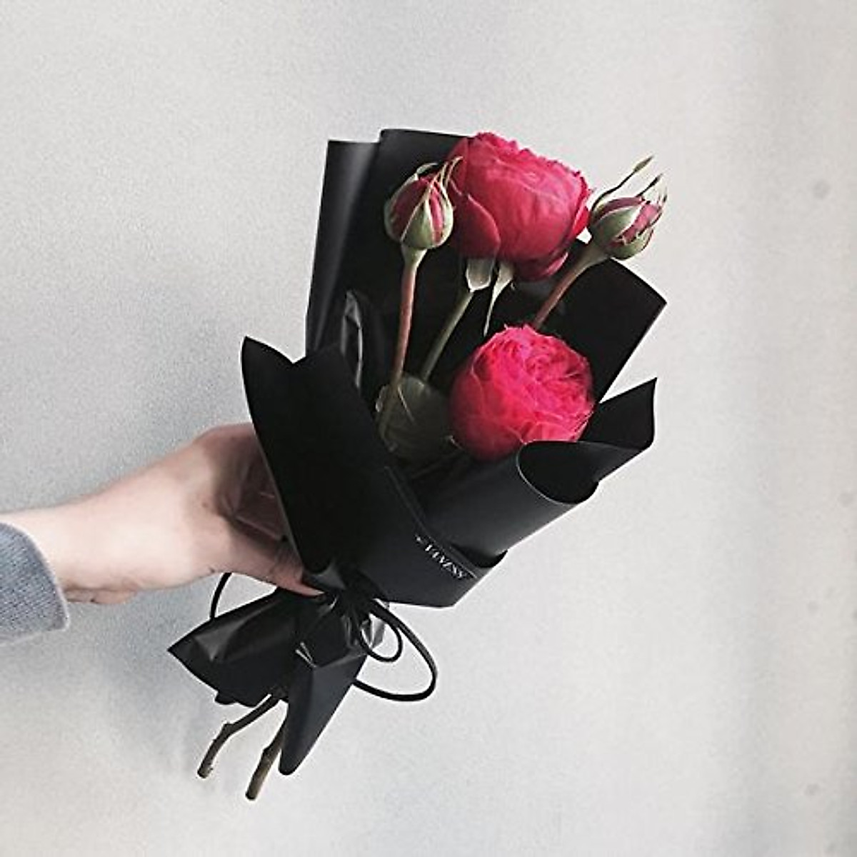 RUSPEPA Black Kraft Paper Roll - 12 inches x 100 feet - Recyclable Paper Perfect for for Crafts, Art,Small Wrapping, Packing, Postal, Shipping, Dunnage & Parcel