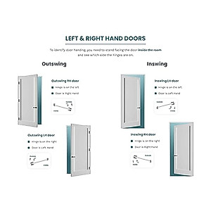34 in. x 80 in.Left-Handed Solid Core Prehung Interior Door Primed White Single Panel with Satin Nickel Hinges