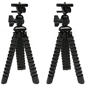 Vivitar Large Rubbarized Spider Tripod, Extends 12 inches and rotates 360 Degrees, VIV-SP-12-BLK , Black