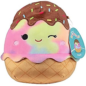 Squishmallows 8" Glady The Rainbow Ice Cream - Officially Licensed Kellytoy Plush - Collectible Soft & Squishy Stuffed Animal Toy - Add Glady to Your Squad - Gift for Kids, Girls & Boys - 8 Inch