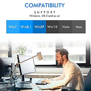 EDUP AC600M USB WiFi Adapter for PC, Wireless USB Network Adapters Dual Band 2.4G/5.8Ghz Wi-Fi Dongle Antenna for Laptop Desktop Compatible Windows 10/11/8.1/8/7/XP/Vista/Mac OS X 10.6~10.15.3 Black
