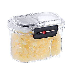 Oggi Easi Grip 23oz Moisture Proof Storage Container, Ultra Clear BPA-Free Sealable Canister, Flip Open Pouring Lid, Date Reminder Slider on Clip, Ideal Kitchen and Pantry Storage (23oz / 0.68lt)