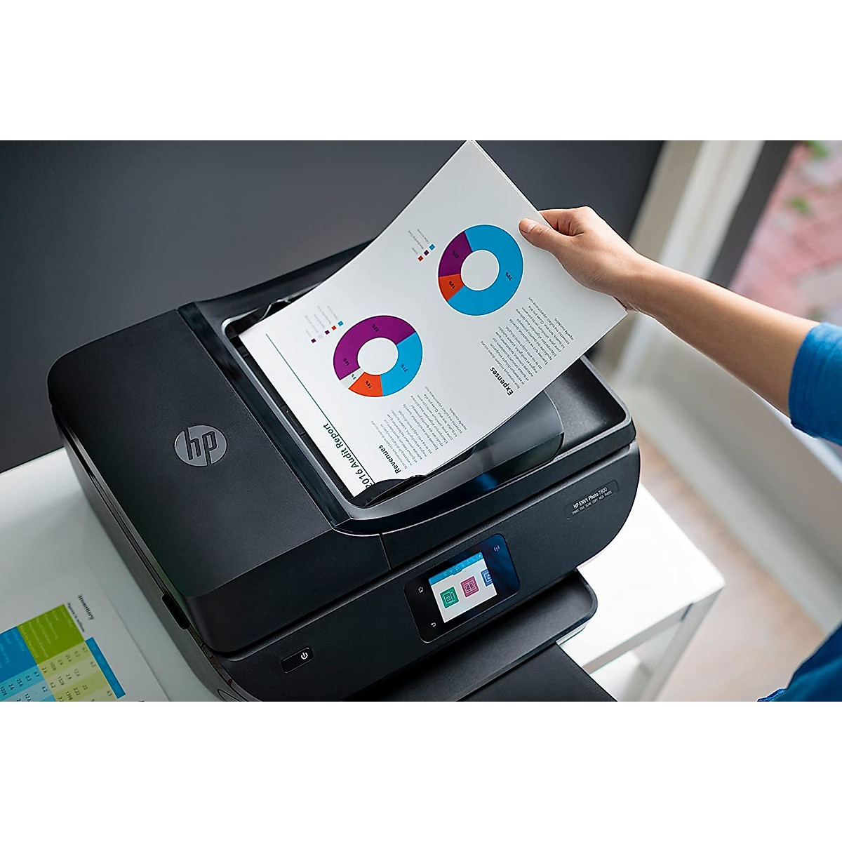 HP Envy Photo Series Printer Scanner Copier All in one with Wireless Printing, Color Laser Printer, 4800 x 1200 dpi, 2.65" CGD Touch Screen, Built-in Duplex Printing - JAWFOAL