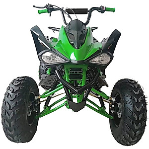 HHH 200cc Sports ATV with LED Headlights Automatic Transmission with Reverse, Big 23"/22" Tires! | Green