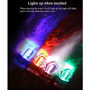 Edearkar LED Fishing Light Underwater 10-Pack Deep Drop Lights Waterproof Diamond Tubular Underwater Colorful Fishing Lure Light Attractants for Tuna Swordfish