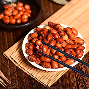 LNAUJS 10 Pairs Reusable Chopsticks, Chinese Chopsticks, Dishwasher Safe Fiberglass Chopsticks, Non-Slip, Black