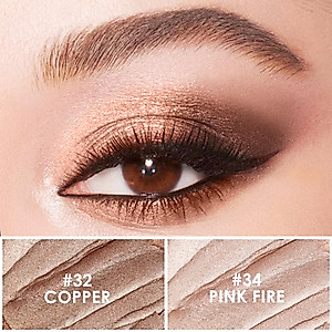 FOCALLURE 2 Pcs Cream Eyeshadow Stick,Brightener Eyeshadow Pencil Crayon,High Pigmented Eye Shadow Pen,Waterproof Long Lasting Eye Highlighter Stick,Straight-up Classy