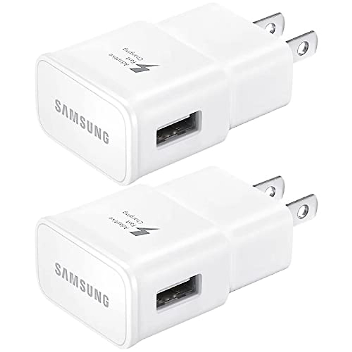 Original Samsung Adaptive Fast Charging Wall Adapter for Galaxy Galaxy S8 S9 Plus Note 8 (2 PACK)