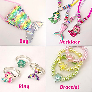 Magic Shell Bath Bomb Gift Set for Kids, 9 Pack Bath Bombs with Little Mermaid for Girls, Organic Bath Bombs with Surprise Inside.