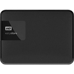 WD Easystore 1TB External USB 3.0 Portable Hard Drive - Black WDBDNK0010BBK-WESN