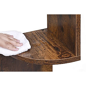 Nyehiret 4 Tier Corner Wall Mounted Shelf,Corner Shelf Unit Wall Mount Racks,Wall Organizer for Bedrooms, Bathrooms, Kitchen, Offices and Living Rooms