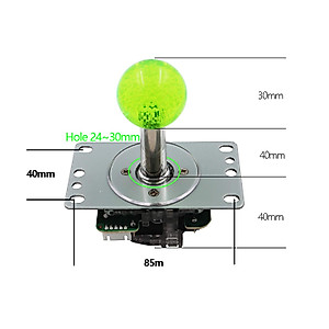 SJ@JX Arcade Game LED Controller Lamp USB Encoder 2 Player Gamepad Cherry MX Microswitch Light Button 8way LED Joystick for Nintendo Switch PC PS3 Retropie Raspberry Pi MAME