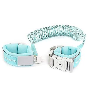 Dream On Me Anti-Lost Wrist Link with Lock & Key in Blue