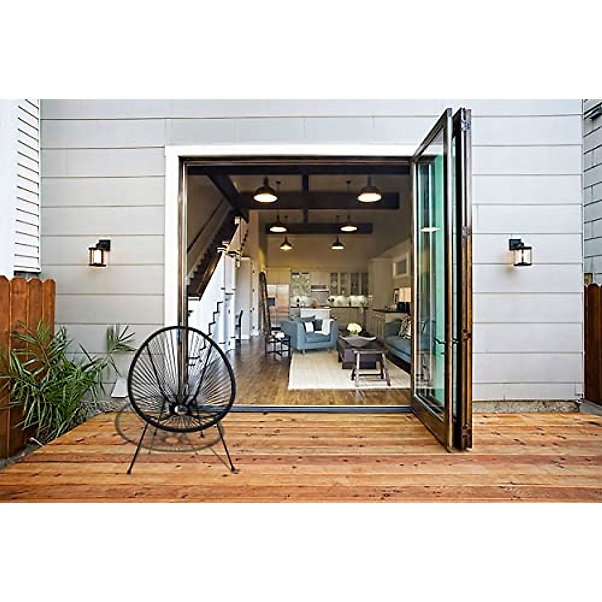 Kingmys Acapulco Woven Lounge Chair for Indoor and Outdoor Use (1PC Black)