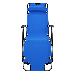 Kcelarec Portable Folding Camping Reclining Chairs, Outdoor Lounge Chairs, Reclining Beach Patio Chaise Pool Lawn Lounger