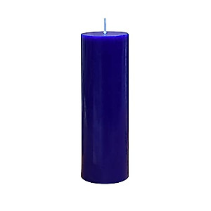 Zest Candle Pillar Candle, 2 by 6-Inch, Blue