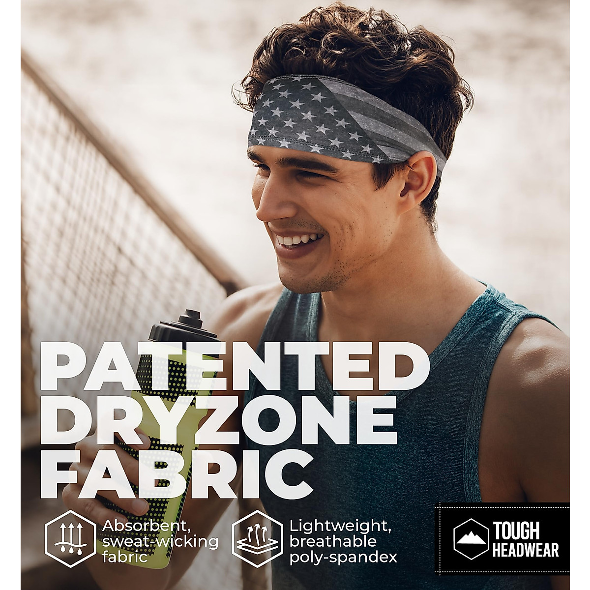 Sports Headbands for Men and Women by Mens - Athletic Sweatbands for Cycling, Football, Working Out and Performance