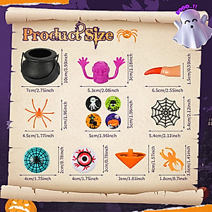 Jerify 480 Pieces Halloween Party Favors 50 Pack Prefilled Small Witch Cauldron Halloween Toys Bulk Halloween Goodie Fillers Halloween Prizes Gifts for Trick or Treat