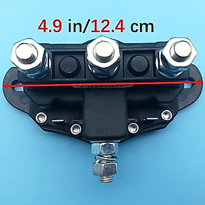 Tuzliufi Starter Solenoid Relay Compatible with 214-1211A11 214-1211A51 214-1211A61 214-1231A11 Hydraulic Pump RV Slide Snow Plow Spreader Winch Motors Windlasses Trailer 6 Terminals 12V Z351