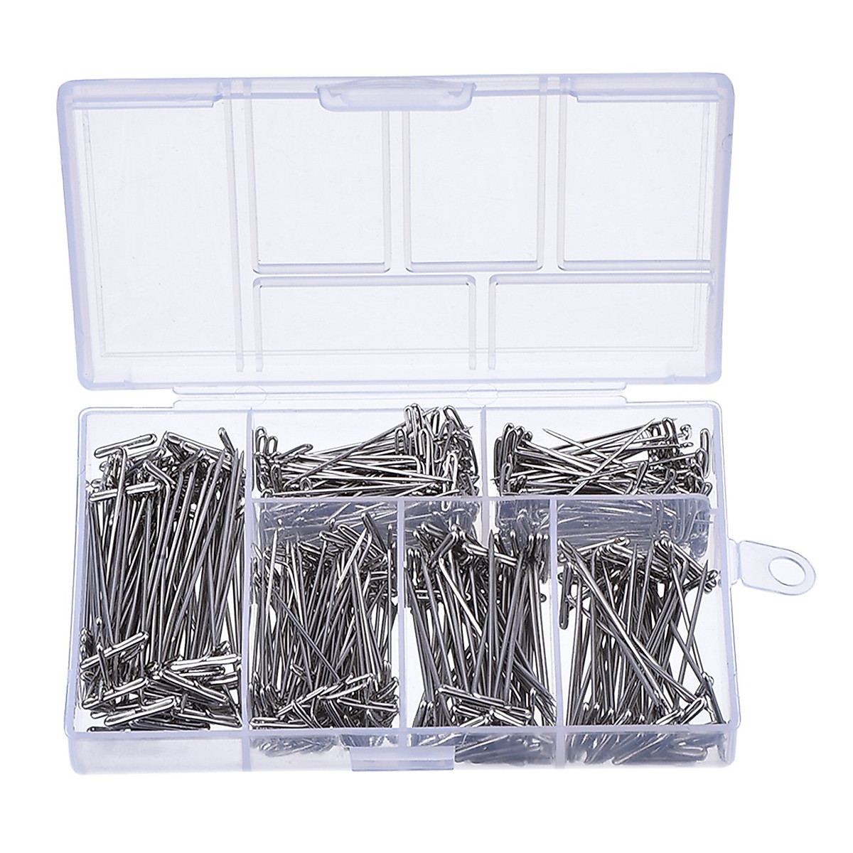 Outus 450 Pieces Steel T-Pins 1 Inch, 1-1/4 Inch, 1-1/2 Inch, 1-3/4 Inch, 2 Inch