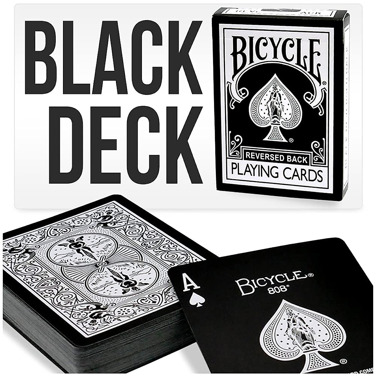 Magic Makers Black Playing Cards Bicycle Deck