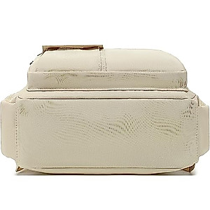 CAMTOP School Backpack Men Women Vintage Laptop Backpacks 15.6 Inch College Bookbags Laptop Bag Travel backpacks(Beige)