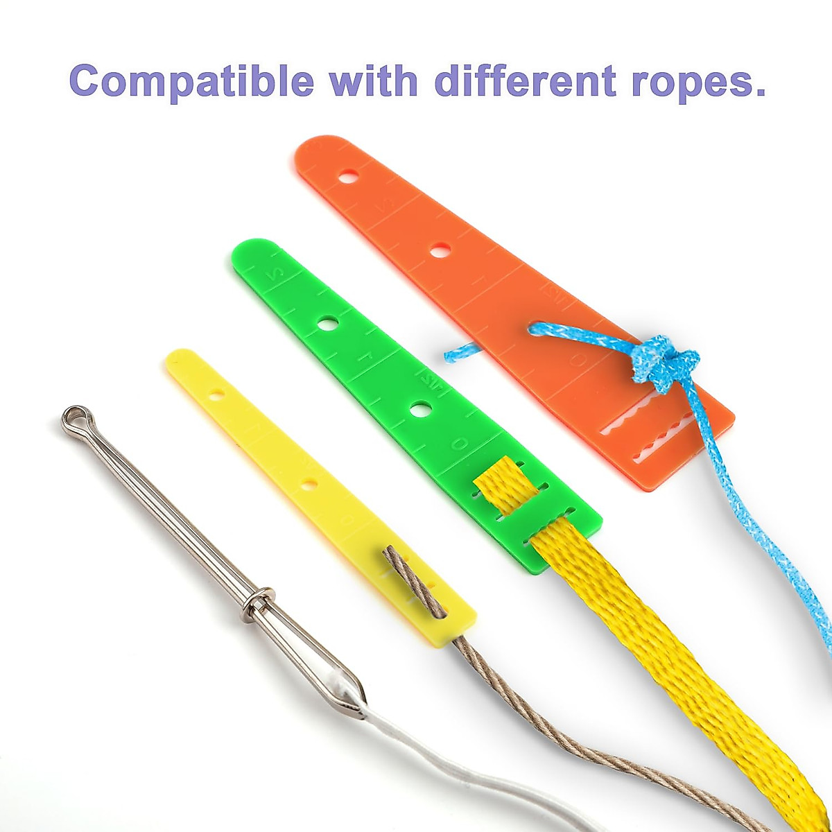 Quick Turn Fabric Set, Versatile Fabric Tube Turners for Sewing Drawstring Threader Tool Fabric Turning Tube Assorted Sizes Fast Turn Sewing Tool for Crafts DIY Knitting Handmade