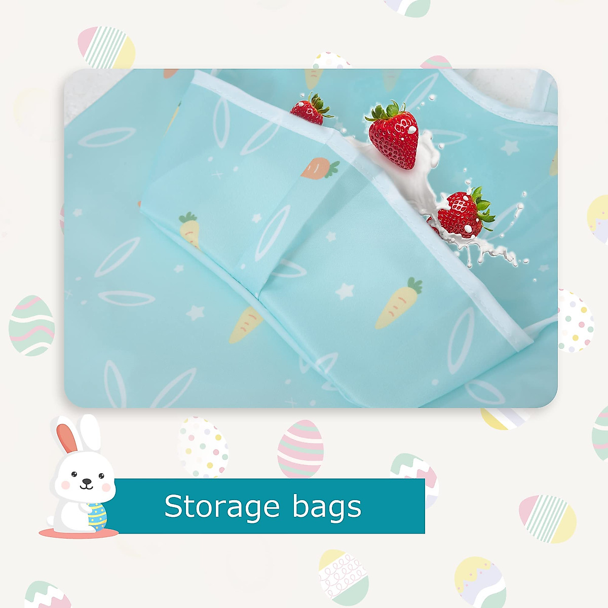 Little Dimsum 2 Pcs Baby Food Bibs Short Sleeves Feeding Bibs Waterproof Baby Bibs 6-48 Months Toddler Bibs Apron Smock with Top Pocket Bag for Babies/Toddlers/Infants