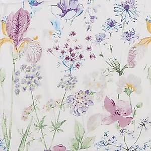 Brandream Gilrs Floral Bedding Boho Baby Bedding Watercolor Farmhouse Nursery Crib Blanket Set 3 Piece, Fitted Sheet, Skirt