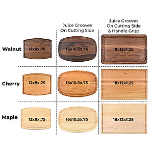 Personalized Cutting Boards – Engraved Wooden Charcuterie Board – Maple, Cherry, or Walnut Chopping & Cheese Platter – Customized Wedding, Birthday, Housewarming Gift – Three Sizes