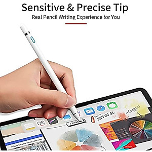 Stylus Pens for Touch Screens,Active Stylus Pen Compatible with Apple iPad, Capacitive Pencil for Kid Student Drawing, Writing,High Sensitivity,for Touch Screen Devices Tablet,Smartphone (White)