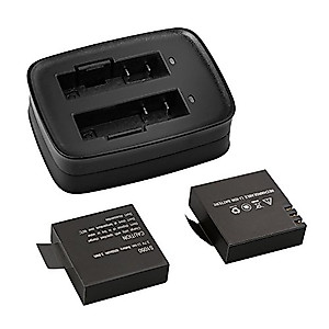 AKASO V50/ V50 Elite 2 x 1050mAh Rechargeable Action Camera Battery with USB Dual Charger