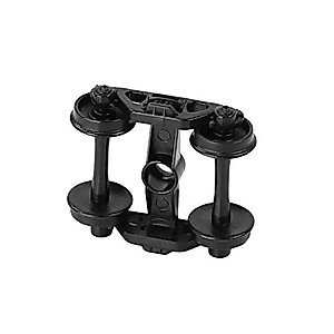12pcs Model Train Bogie with Plastic Wheels 1:87 HO Scale 33" Model Railway Accessories (Style A)