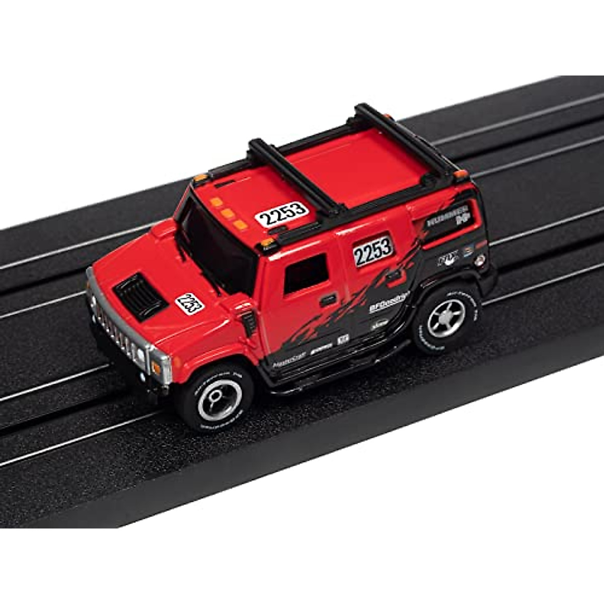 Auto World Xtraction Rally 2005 Hummer H2 (red) HO Scale Slot Car