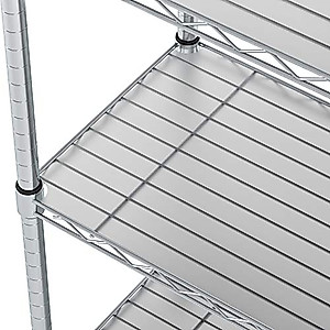Thirteen Chefs Industrial Shelf Liners 18 x 18 Inch, 5 Pack Set for Wired Shelving Racks, Clear Polypropylene