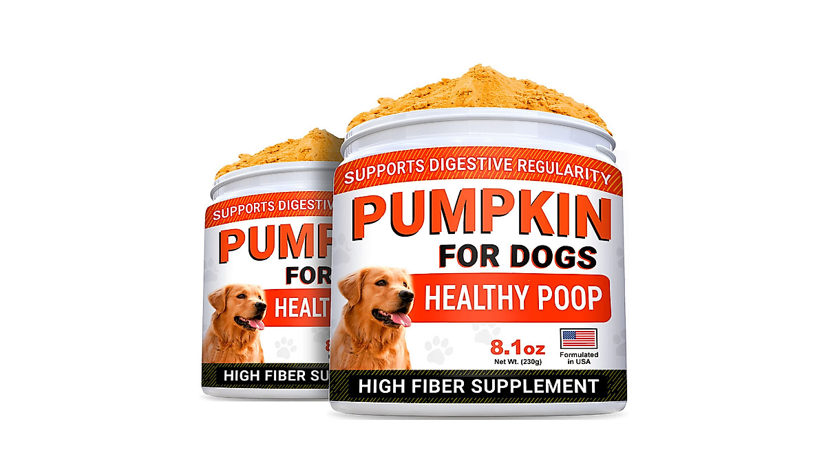 Pumpkin for Dogs Pack of 2 - Natural Digestive Support & Fiber Powder