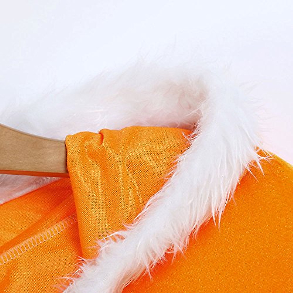 HAPPIShare Christmas Cloak Red Velvet Mrs Santa Hooded Cape Xmas Santa Claus Robe Party Costume Cappa Cloak Cape for Child