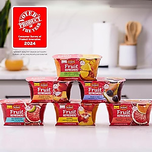 Del Monte FRUIT AND CHIA FRUIT CUP Snacks, Peaches in Strawberry Dragon Fruit, 12 Pack, 7 oz, 2 Count (Pack of 6)