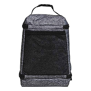 adidas Excel Insulated Lunch Bag, Jersey Onix Grey/Black, One Size